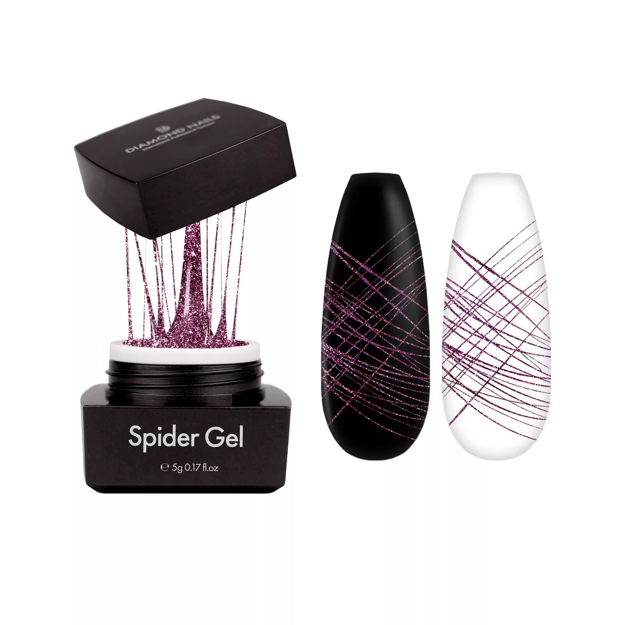 Spider Gél Metal Ruby 5g – Fémes vörös díszítés | Diamond Na